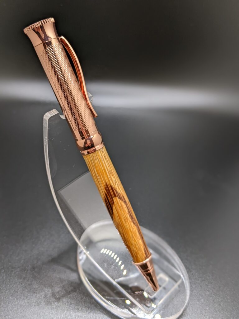 Handmade Marblewood Snake Skin Pen - MidRiverWoodworks