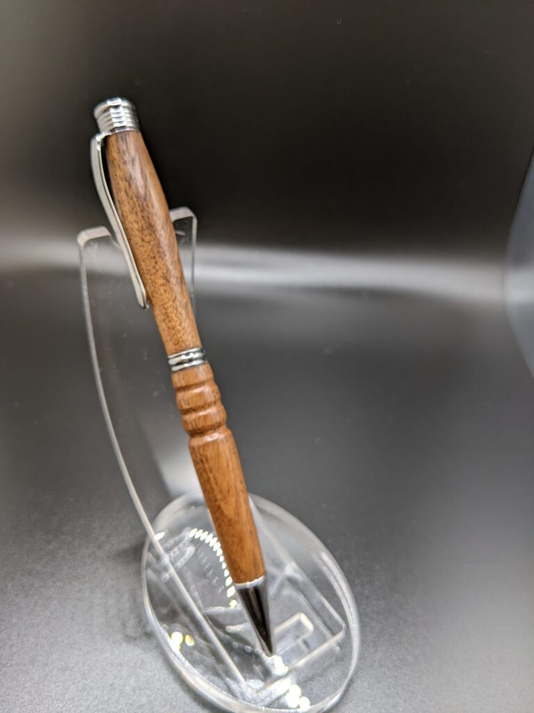 Handmade Walnut Slimline Pen - MidRiverWoodworks