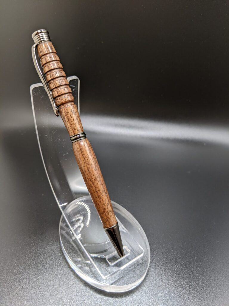 Handmade Walnut Slimline Pen - MidRiverWoodworks